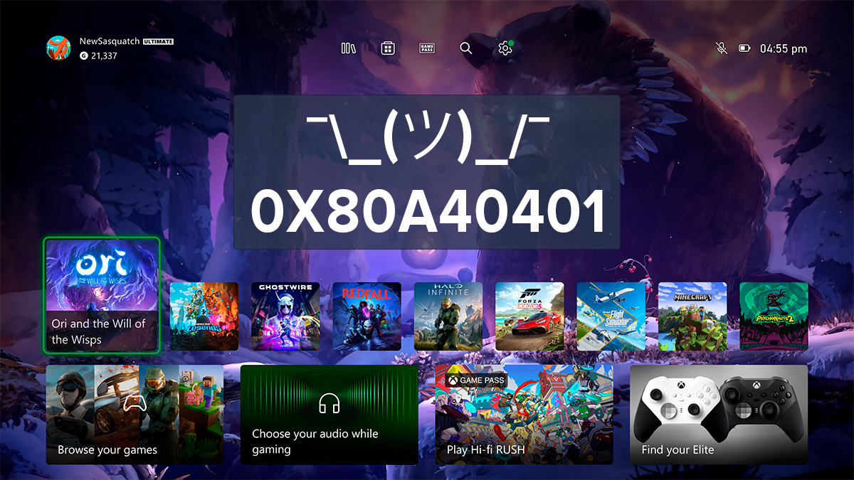 Актуальная информация об ошибке авторизации 0x80a40401 - Project Green 2.0